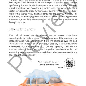 Great Lakes Weather Lesson Printable Homeschool Geography & Science PDF ...
