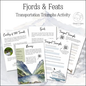 Norway Geography Unit Study Printable Homeschool Geography Lesson ...