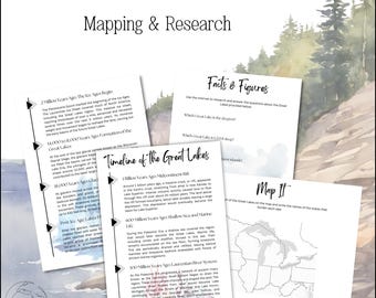 Great Lakes Weather Lesson Printable Homeschool Geography & Science PDF ...