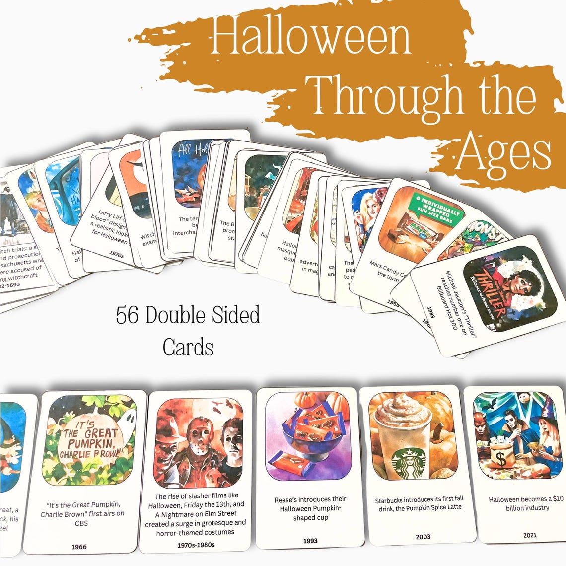 Halloween Timeline Game History Printable Homeschool History Game ...