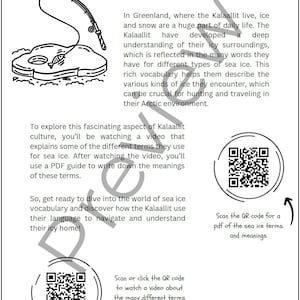 Inuit Culture Lesson Printable Homeschool Geography & Language PDF ...