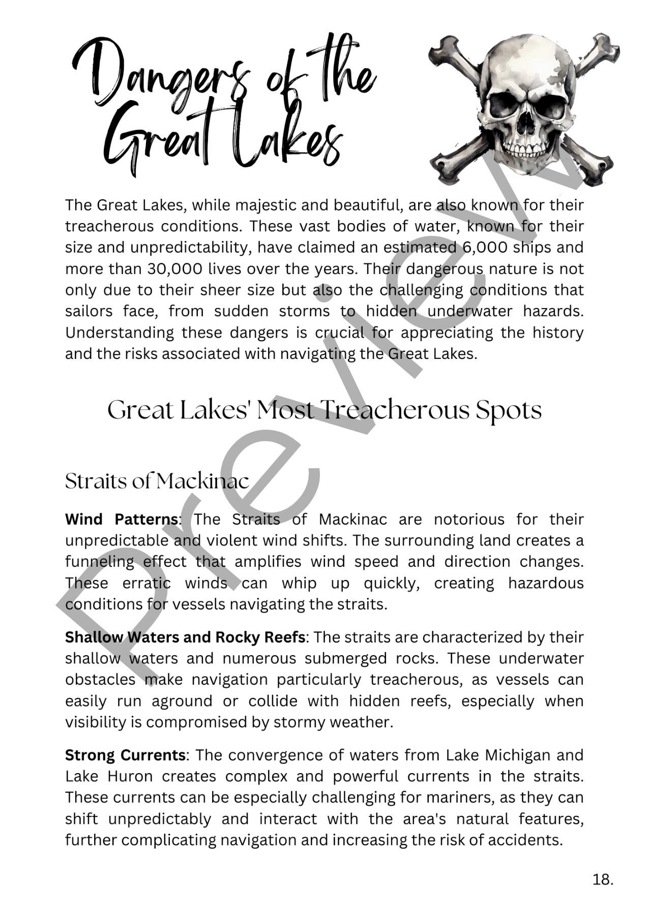 Great Lakes Shipwreck Lesson Printable Homeschool Geography & History ...