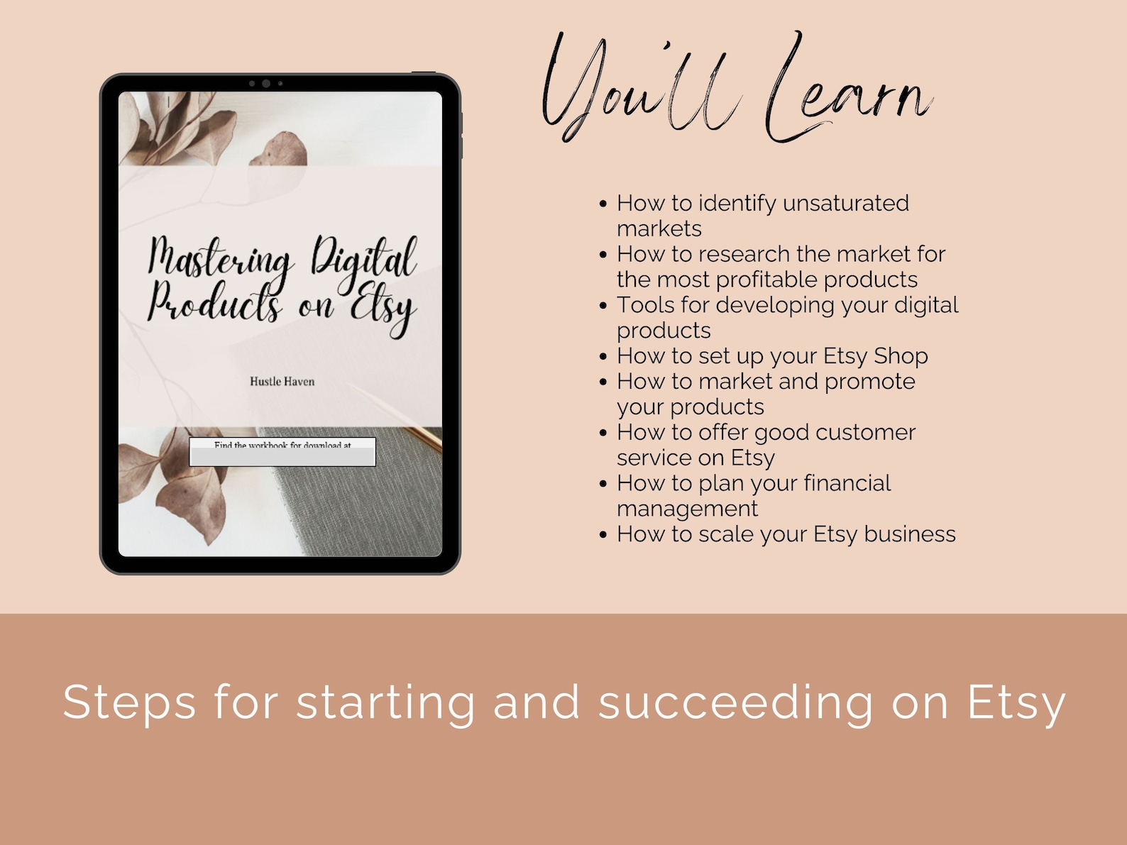 Digital Product Success Book and Workbook | Etsy SEO, Marketing ...