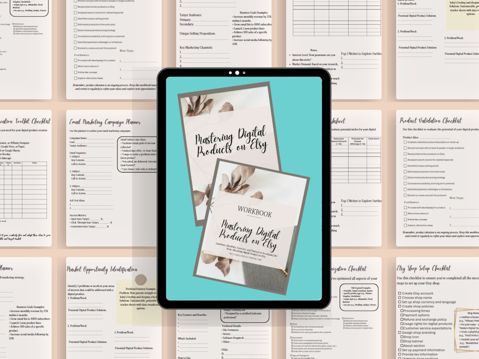 Digital Product Success Book and Workbook | Etsy SEO, Marketing ...