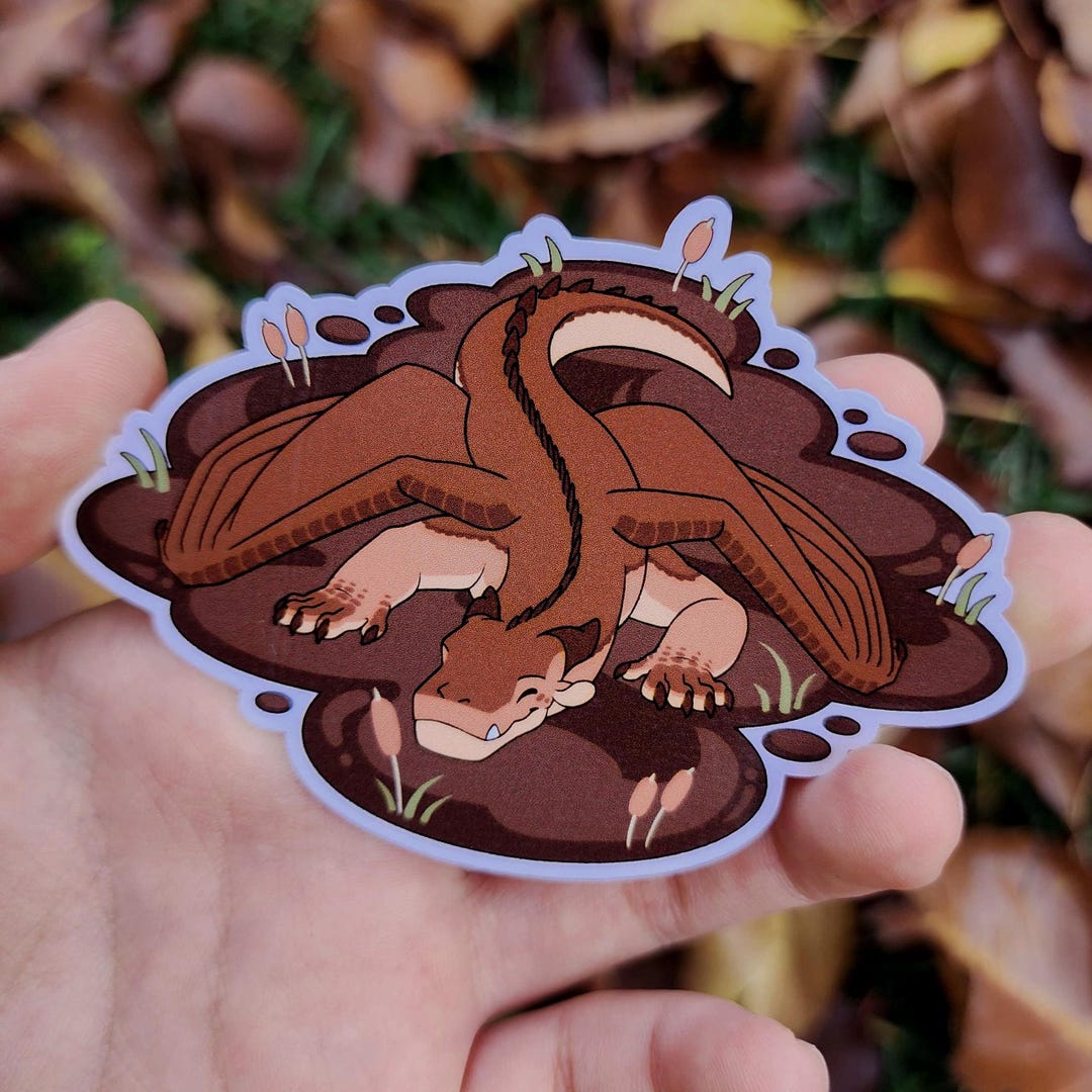 Clay Mud Bath Sticker [wings of Fire] - Etsy