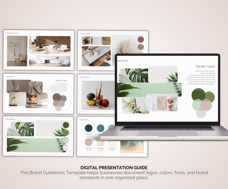 Mood Board Guide Template, Creative Brand Inspiration Workbook, Visual ...