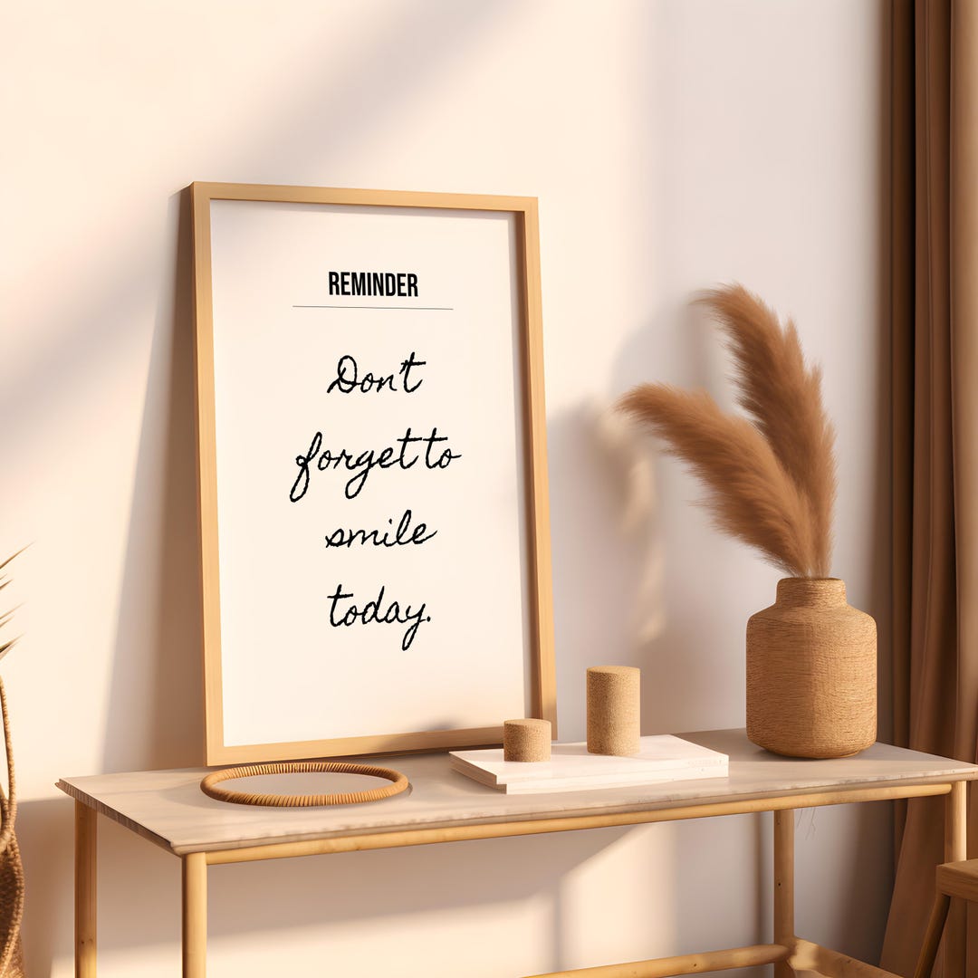 Daily Mental Reminder Wall Art, Motivation Wall Art for Women, Therapy ...