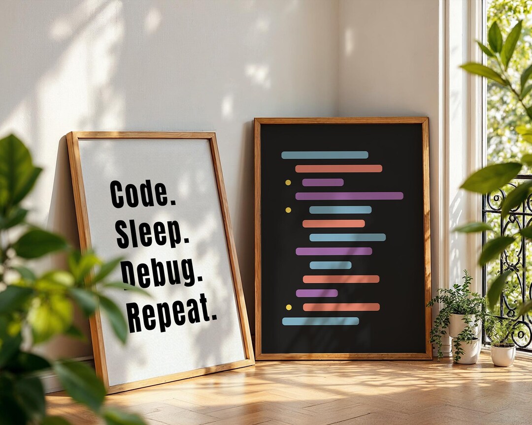 Minimalist Coding Posters Bundle – Programmer Wall Art, Developer Office Decor, Digital Download ...