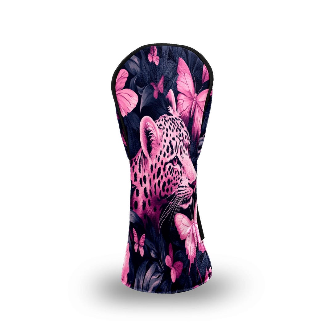 Golf Head Covers, Driver Headcover for Pink Tiger Pattern Design ...