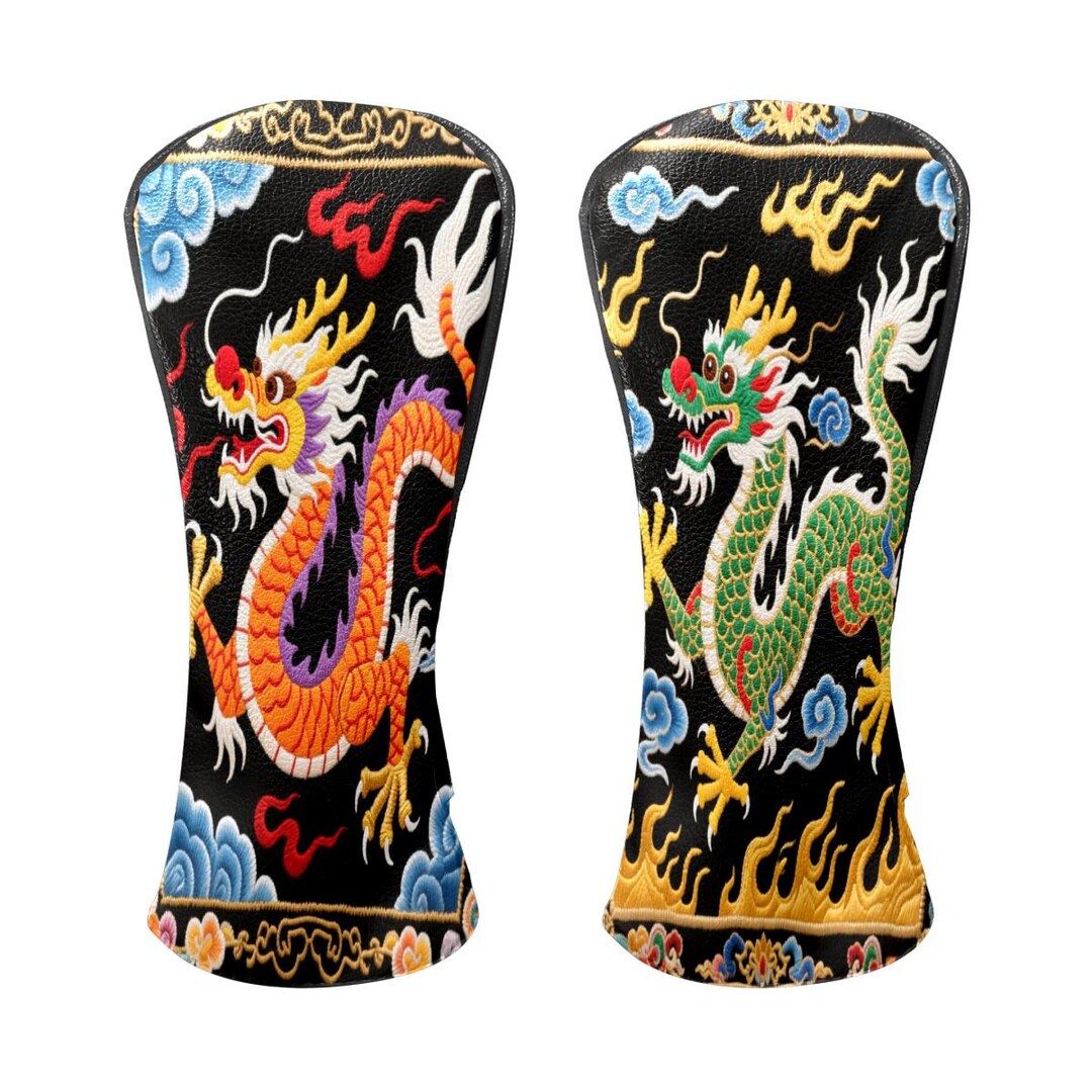 Dragon Golf Club Headcover: PU Leather, Velvet Lined - Dual Sizes - Etsy