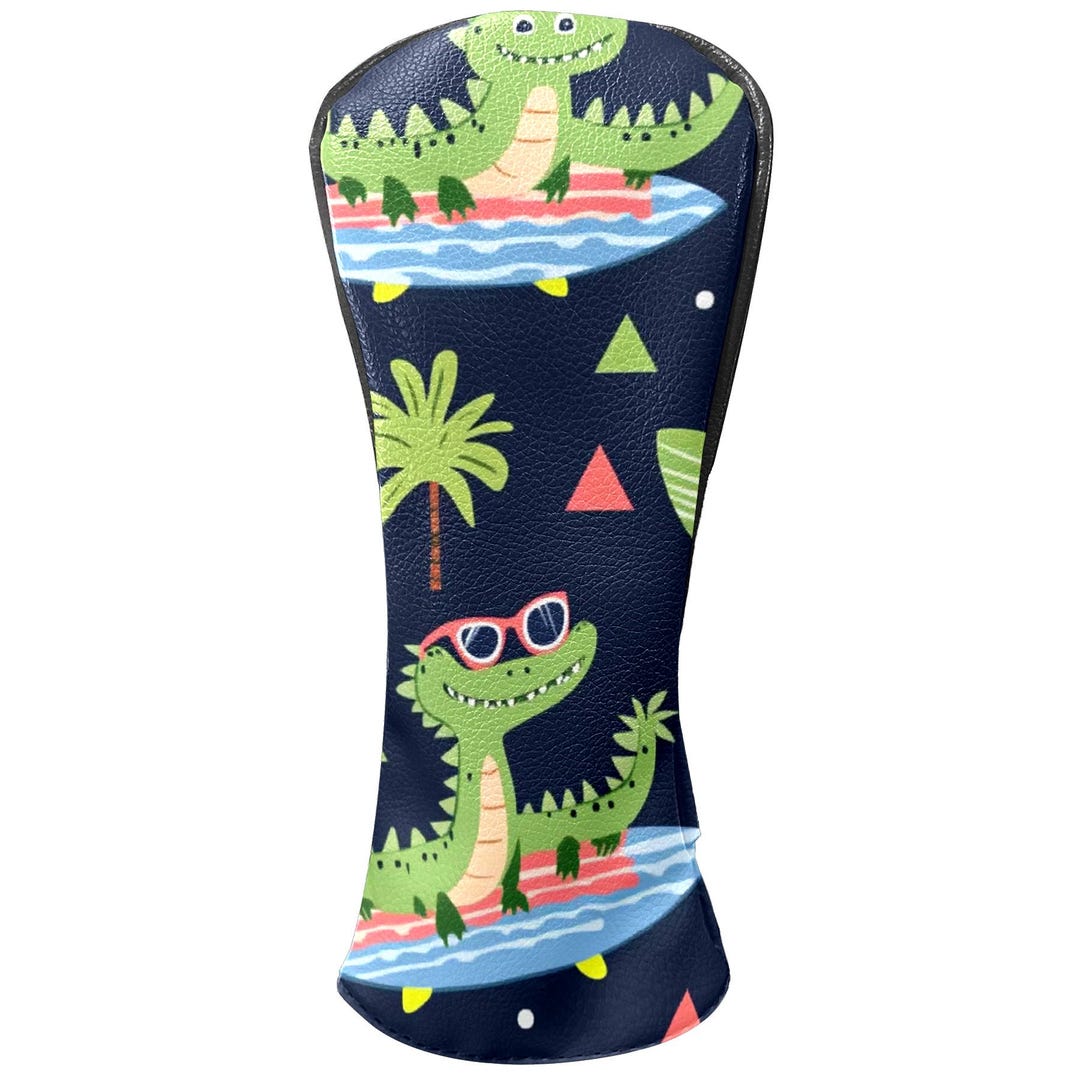 Fun Cartoon Alligator Golf Headcovers – Durable PU Leather Protection ...
