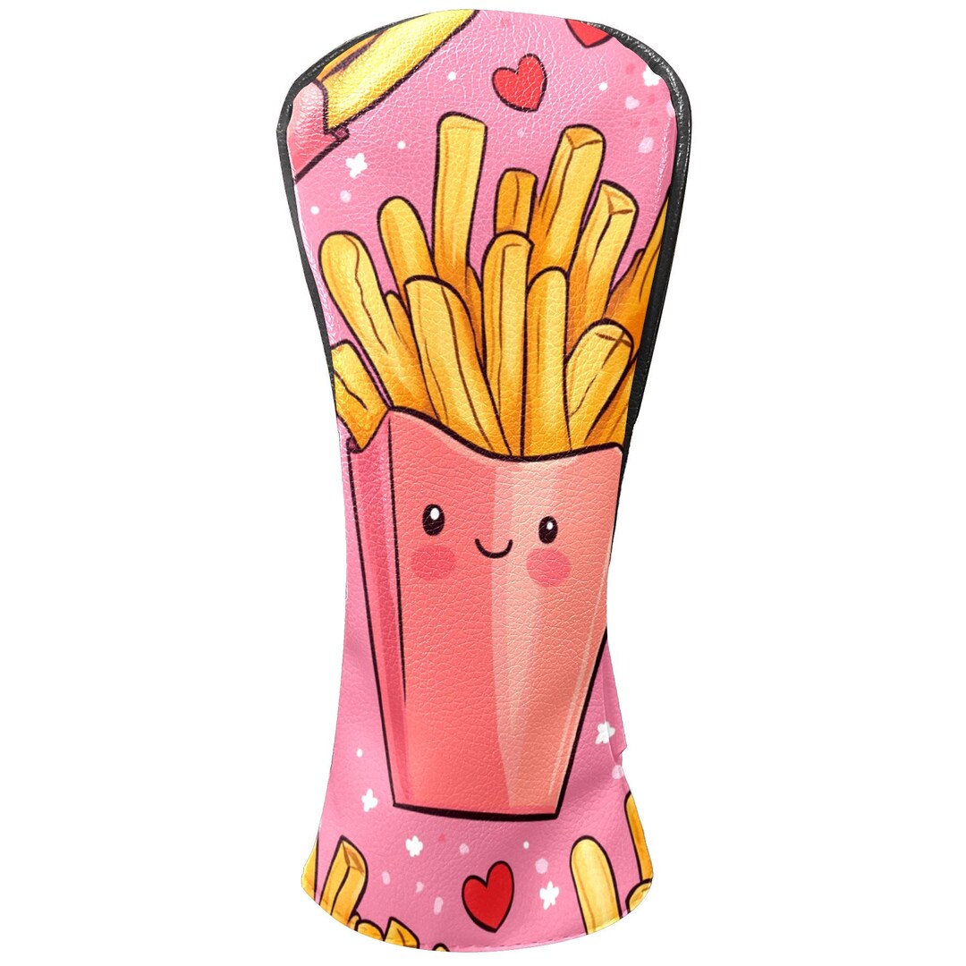 French Fries Golf Club Head Cover: PU Leather Driver, Fairway, Hybrid ...
