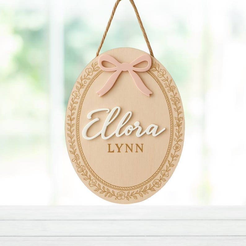 Girl Name Sign for Hospital Name Announcement Sign Newborn Girl Baby ...