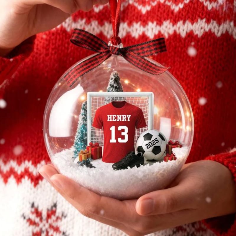 Personalized Soccer Snow Globe - Etsy
