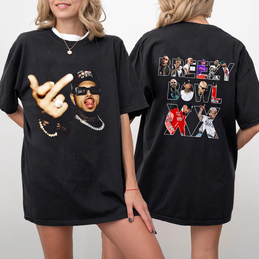 Vintage Chris Brown Middle Finger Unisex Shirt, Chris Brown Concert ...