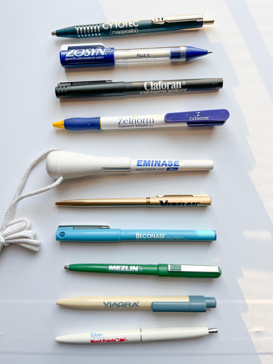 Drug Sales Rep Pens_pharmaceutical Promo Ballpoint Pens Vintage - Etsy