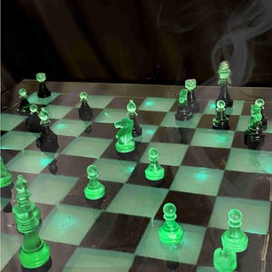 RGB Light up Chessboard - Handmade - Etsy
