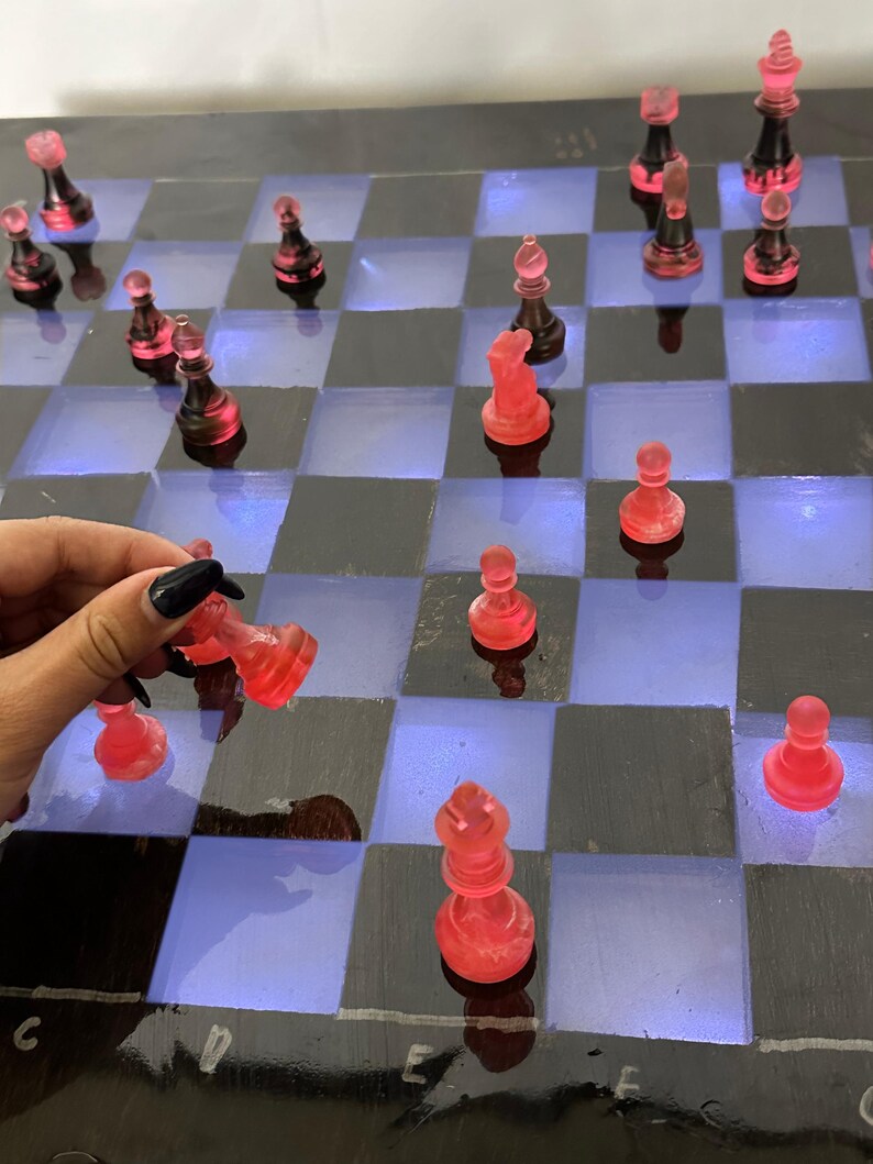 RGB Light up Chessboard - Handmade - Etsy
