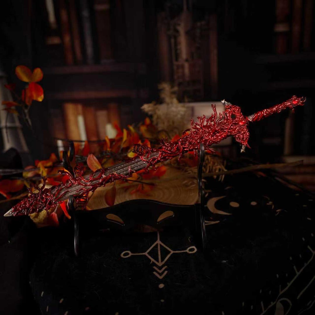 Dark Fantasy Blade Display Model — 30cm Zinc Alloy Collectible | Gothic ...