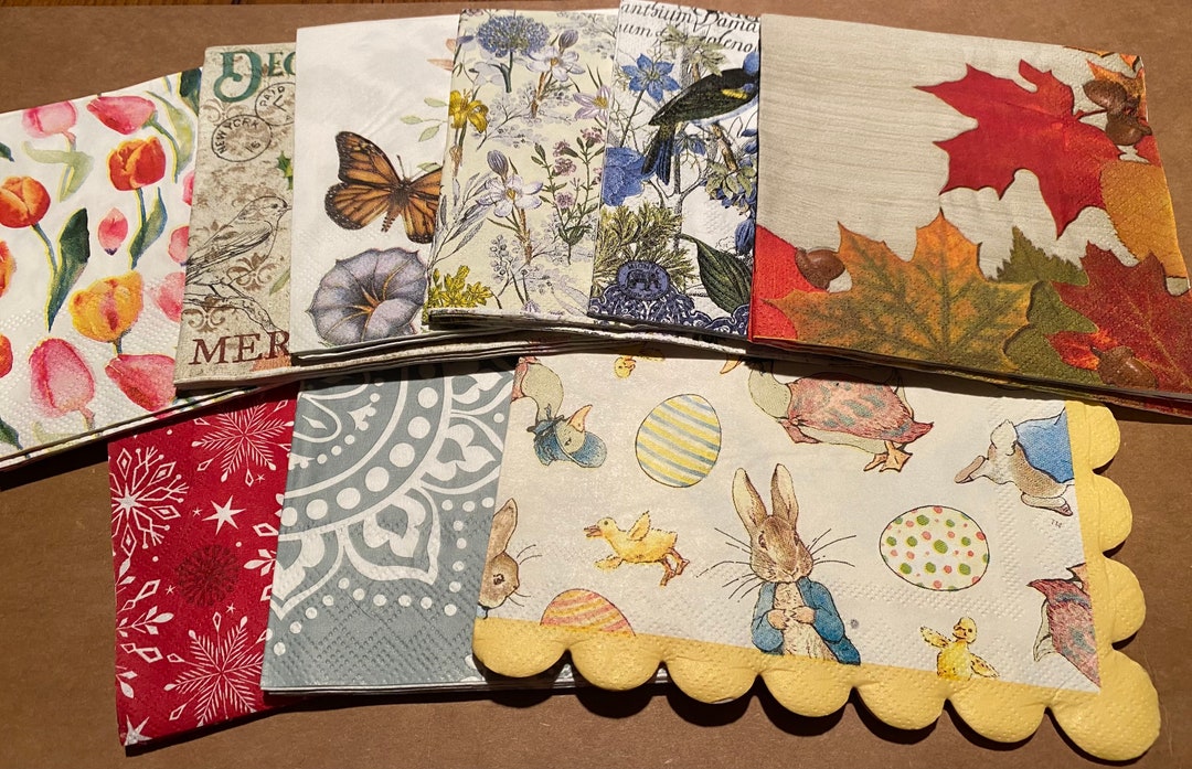 15 (napkin Variety Pack) Various Designs. - Etsy