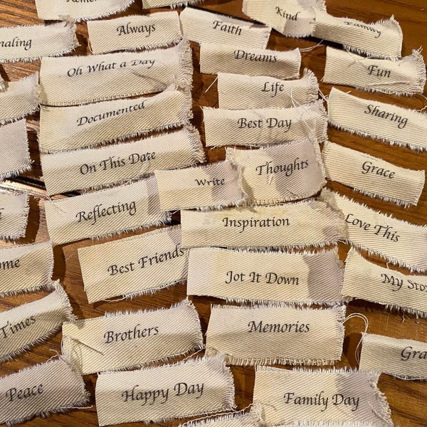 Fabric With Words - Etsy