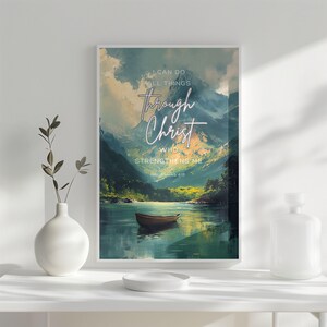 I Can Do All Things Through Christ Philippians 4:13 Scripture Wall Art ...
