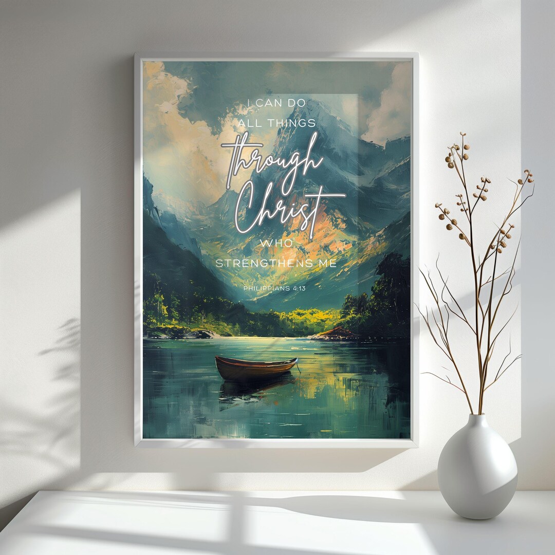 I Can Do All Things Through Christ Philippians 4:13 Scripture Wall Art ...