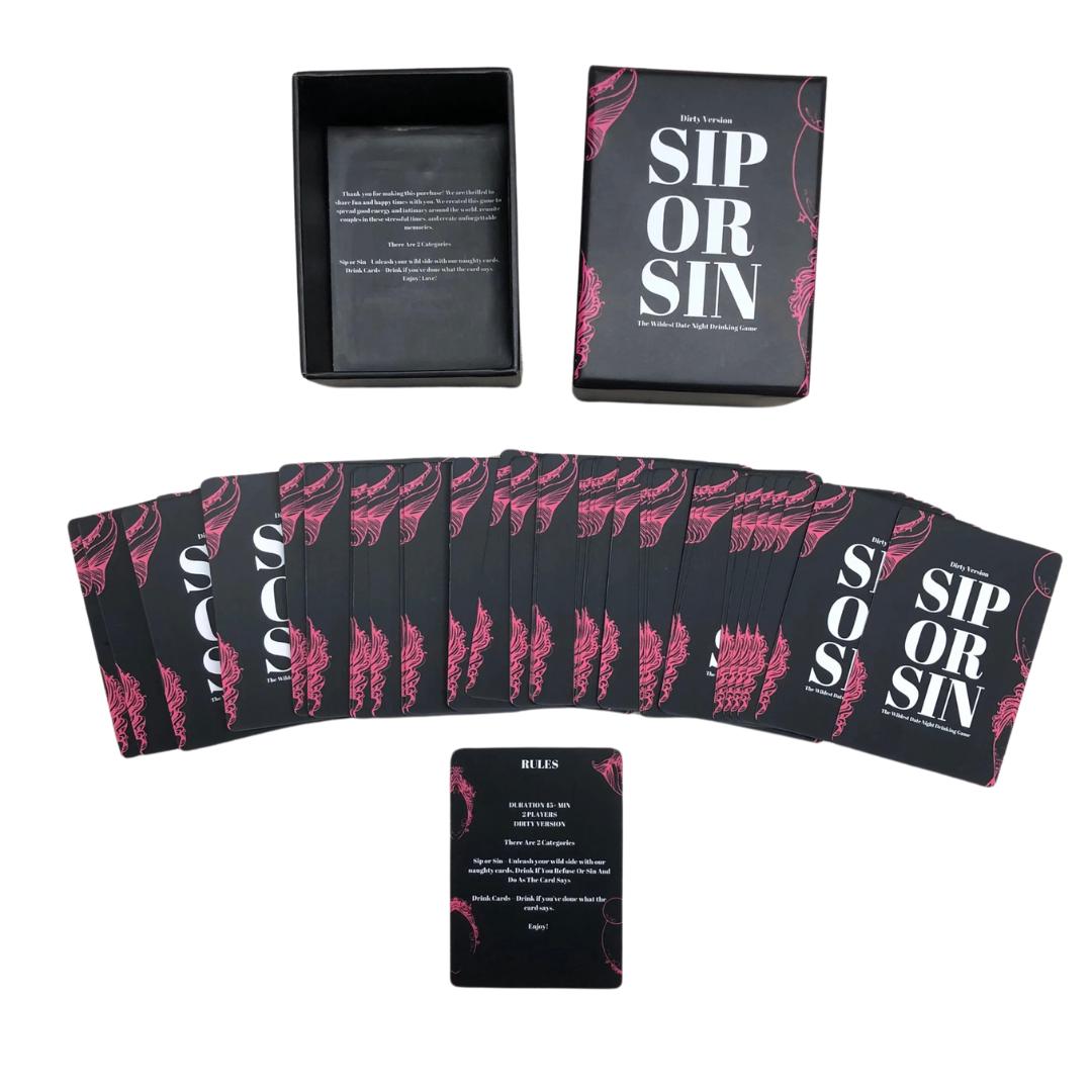 Sip or Sin Bundle- the Ultimate Freaky Couple Drinking Game! the ...