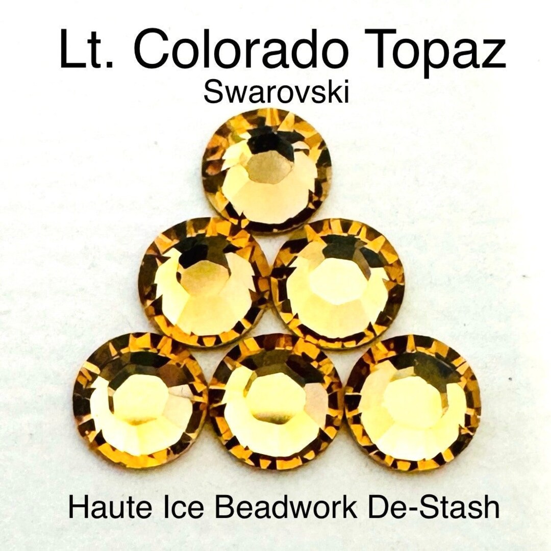 Swarovski Light Colorado Topaz Flatback Rhinestones in 1 Size in Bulk ...