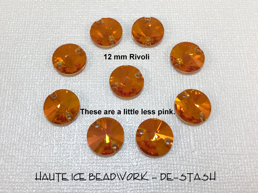 Swarovski Flatback Sew-on Jewels # 3230 and #3200 Various Lots Crystal ...