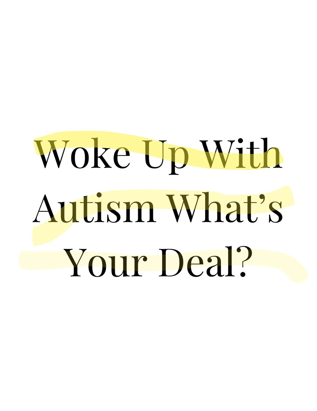 Woke up With Autism Printable - Etsy