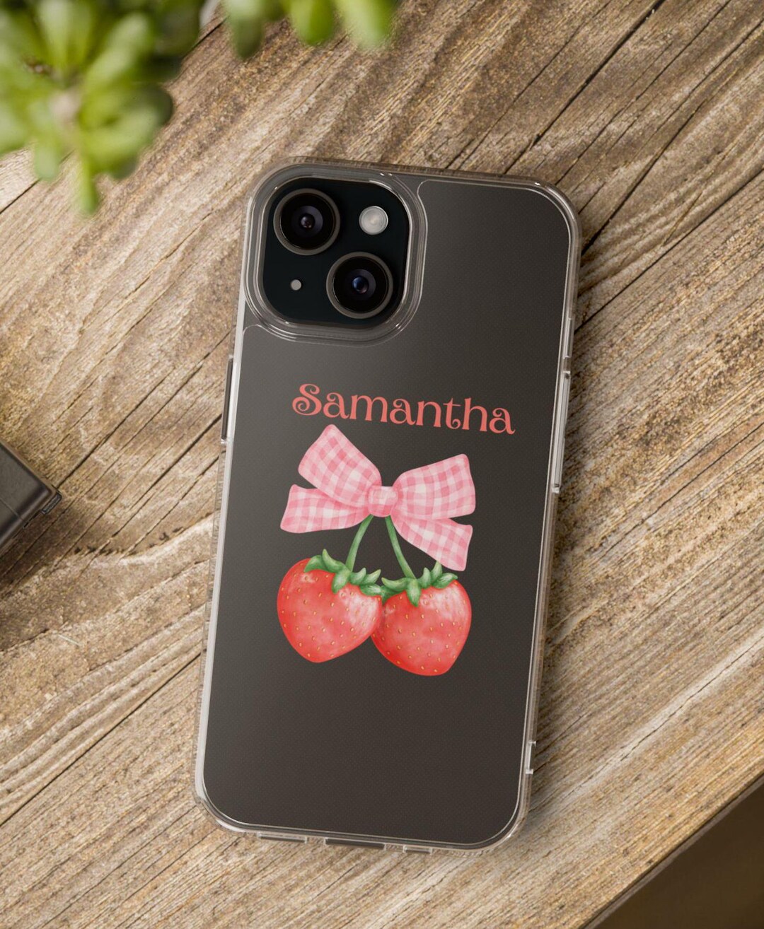 Custom Clear Phone Case, Personalized Phone Case, iPhone 15 Case ...
