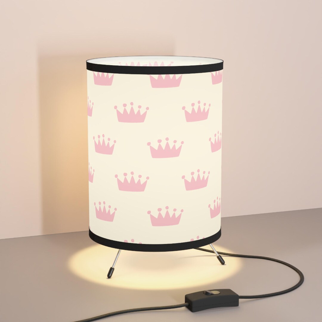 Princess Themed Kids/baby Tripod Lamp, Modern Girls Room Decor Style ...