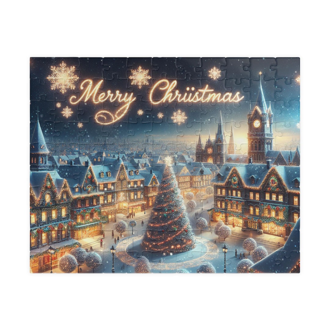 Christmas Puzzle Game Merry Christmas Puzzle Gift, Holiday Activity ...