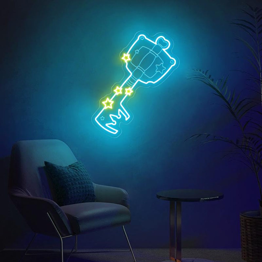 Magic Keys Neon Sign: Game Room Anime Wall Decor - Etsy