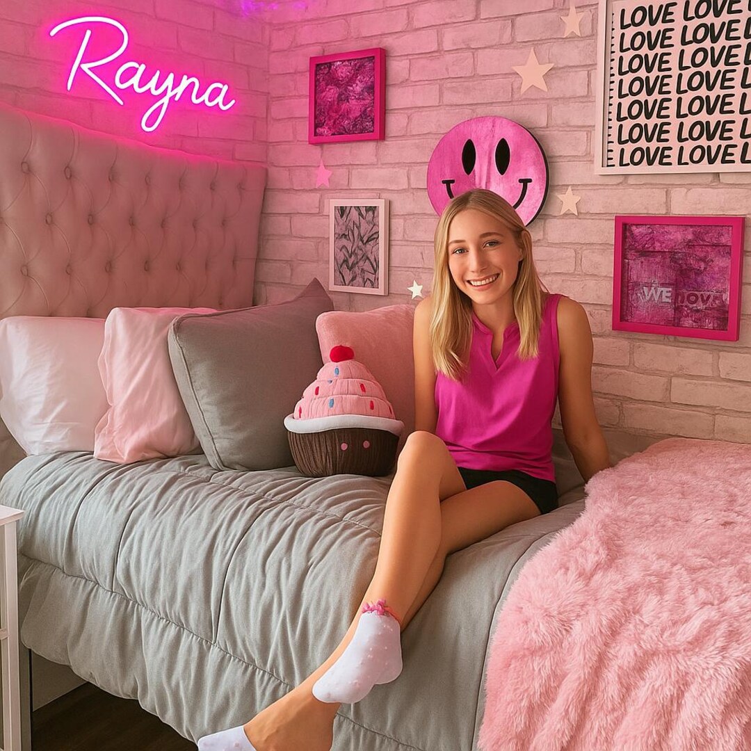 Custom Name Neon Dorm Sign: College Teen Room LED Decor - Etsy UK