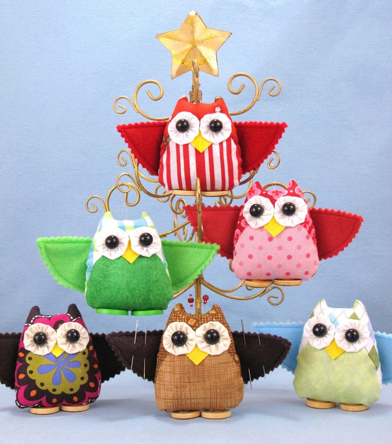Who Knew ST-1106 Too Cute Owl Ornament of Pincushion! Another PDF ...