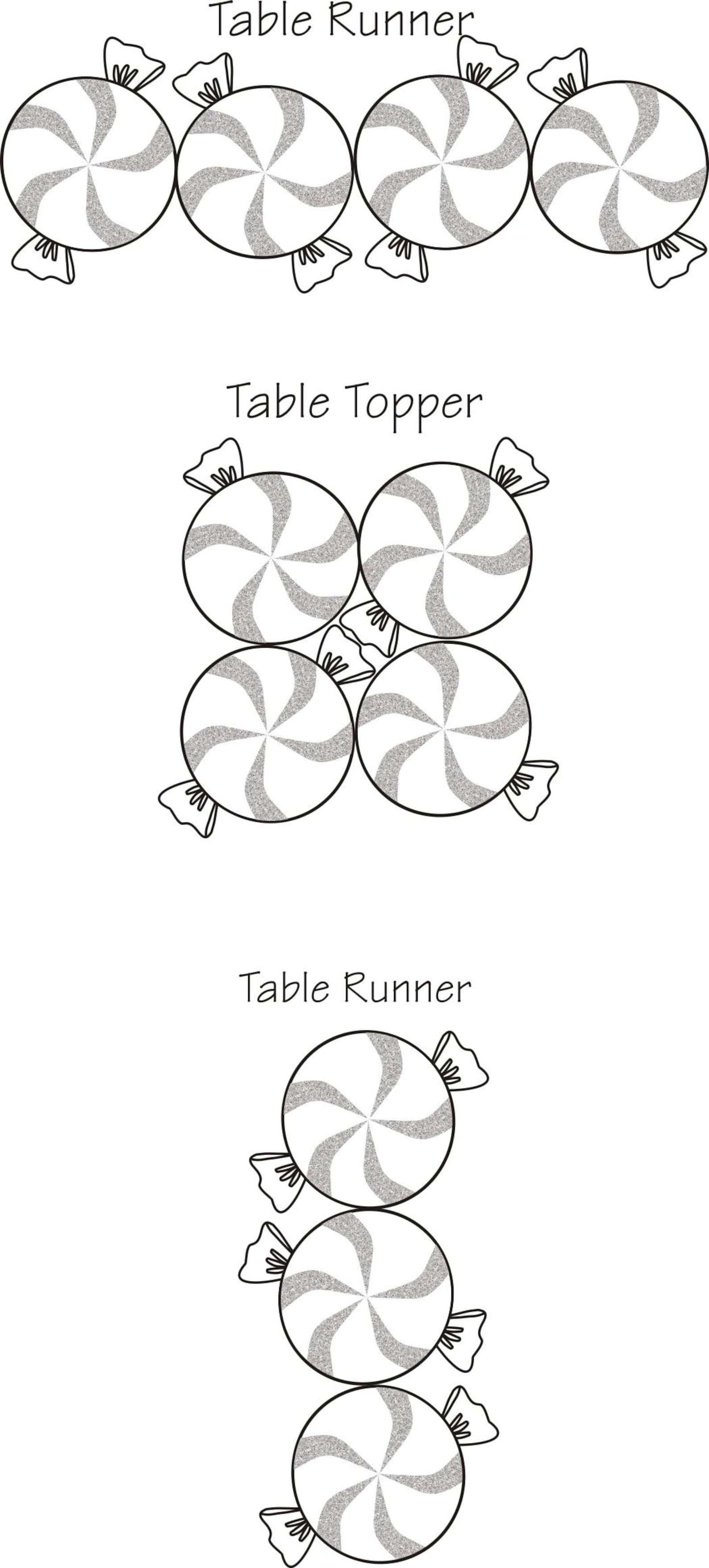 Peppermint Twist Place Mats, Table Runners Plus Others, Another PDF ...