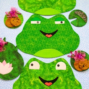 Freddy's Pad VL1506 Full-sized Pattern Pieces to Sew up Whimsical Frog ...