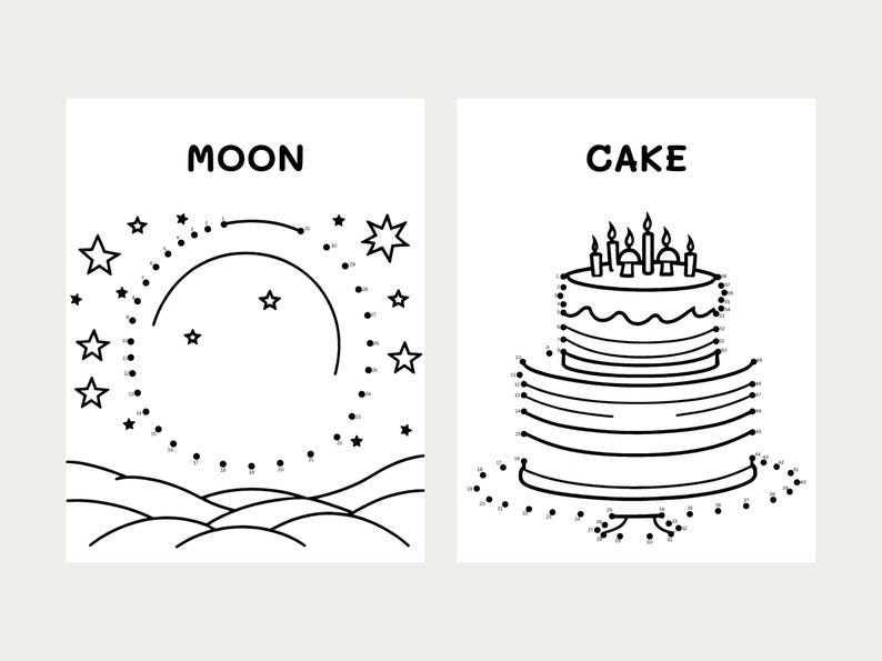 Dot to Dot Pages for Kids Ages 4-8, Fun Connect the Dots Activities ...