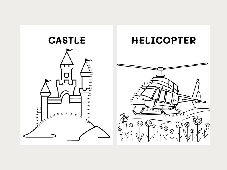 Dot to Dot Pages for Kids Ages 4-8, Fun Connect the Dots Activities ...