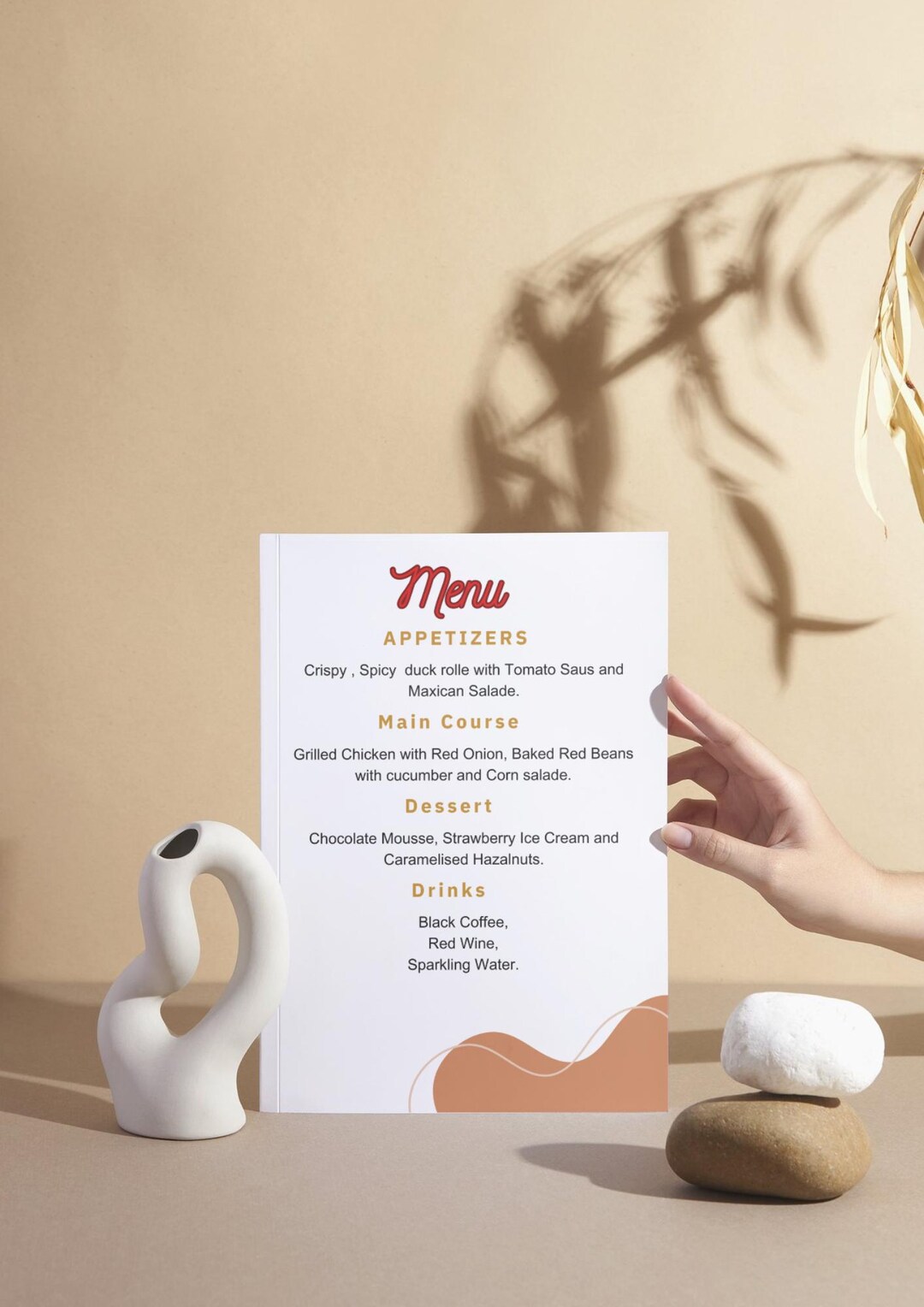 Editable Menu Card Template, Printable Menu, Wedding Menu Card Template ...
