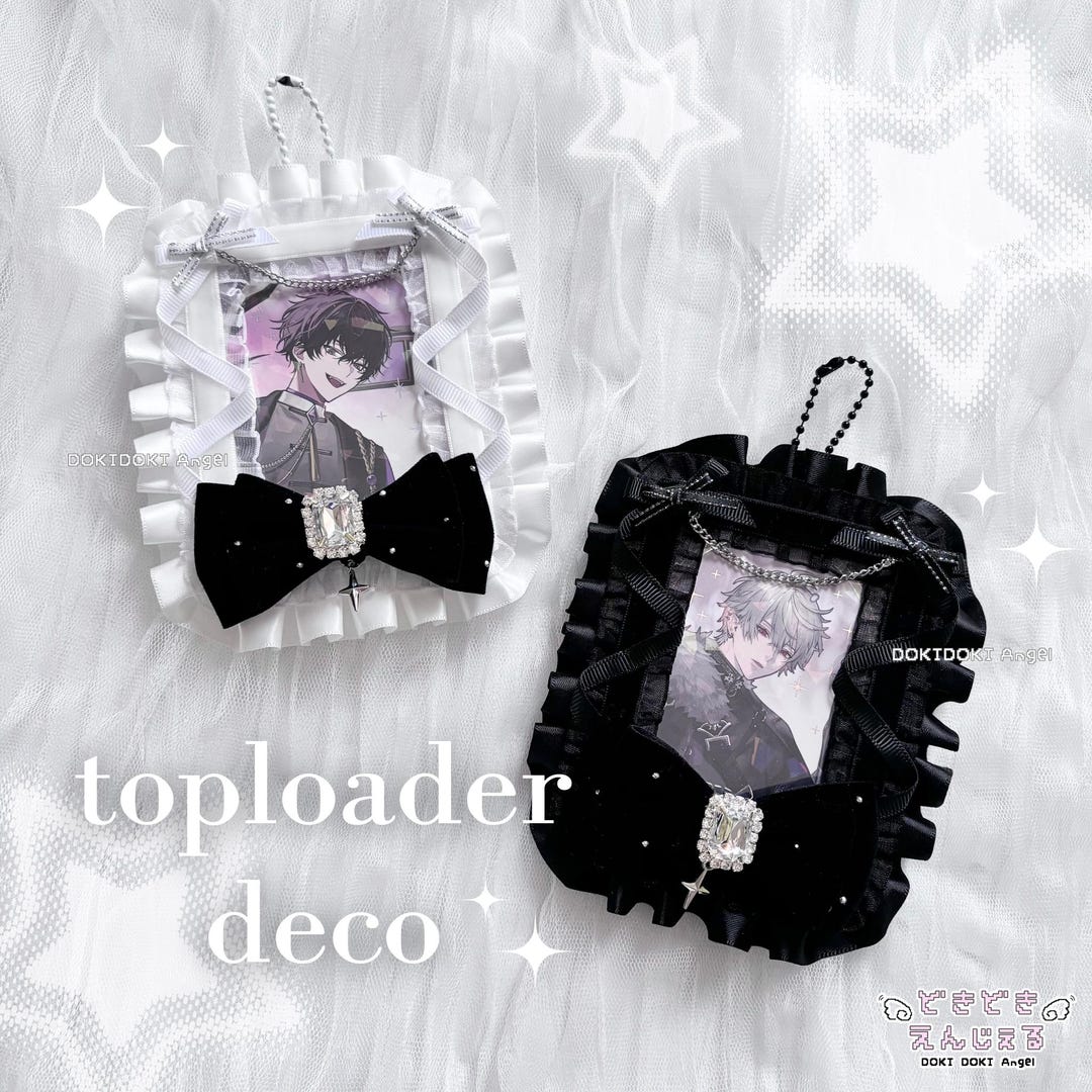Toploader Deco Lace Kawaii Velvet Ribbon Charm Chain ( White, Black ...