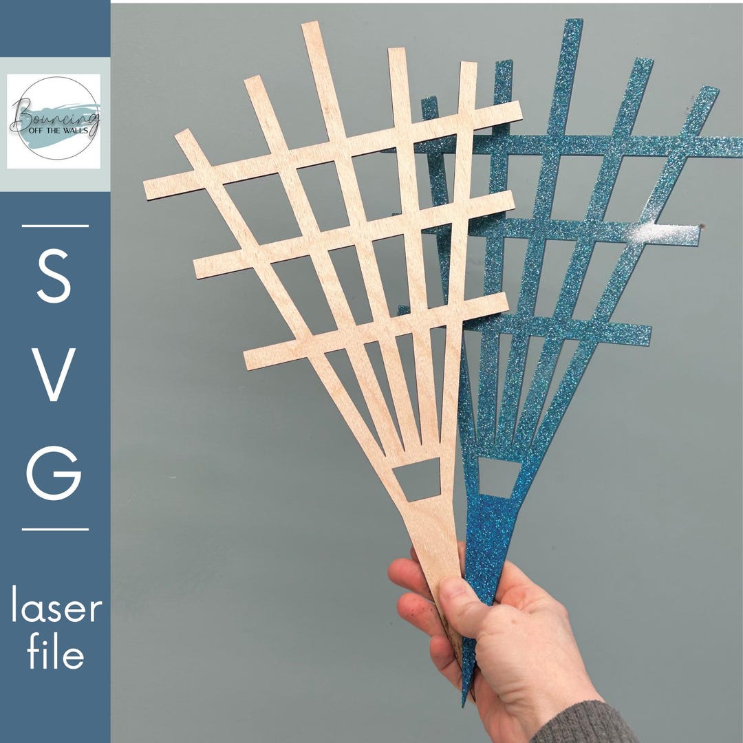 Simple Basic Plant Garden Trellis SVG Digital File GLOWFORGE Files ...