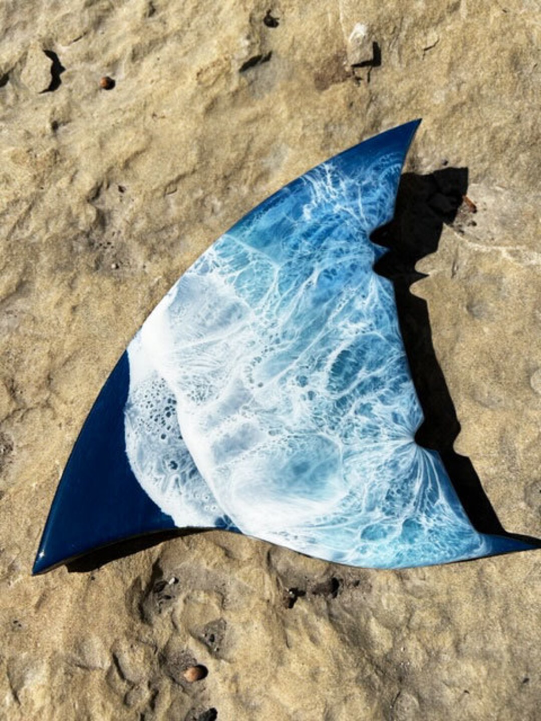 Roy Ocean Resin Shark Fin Art - Etsy