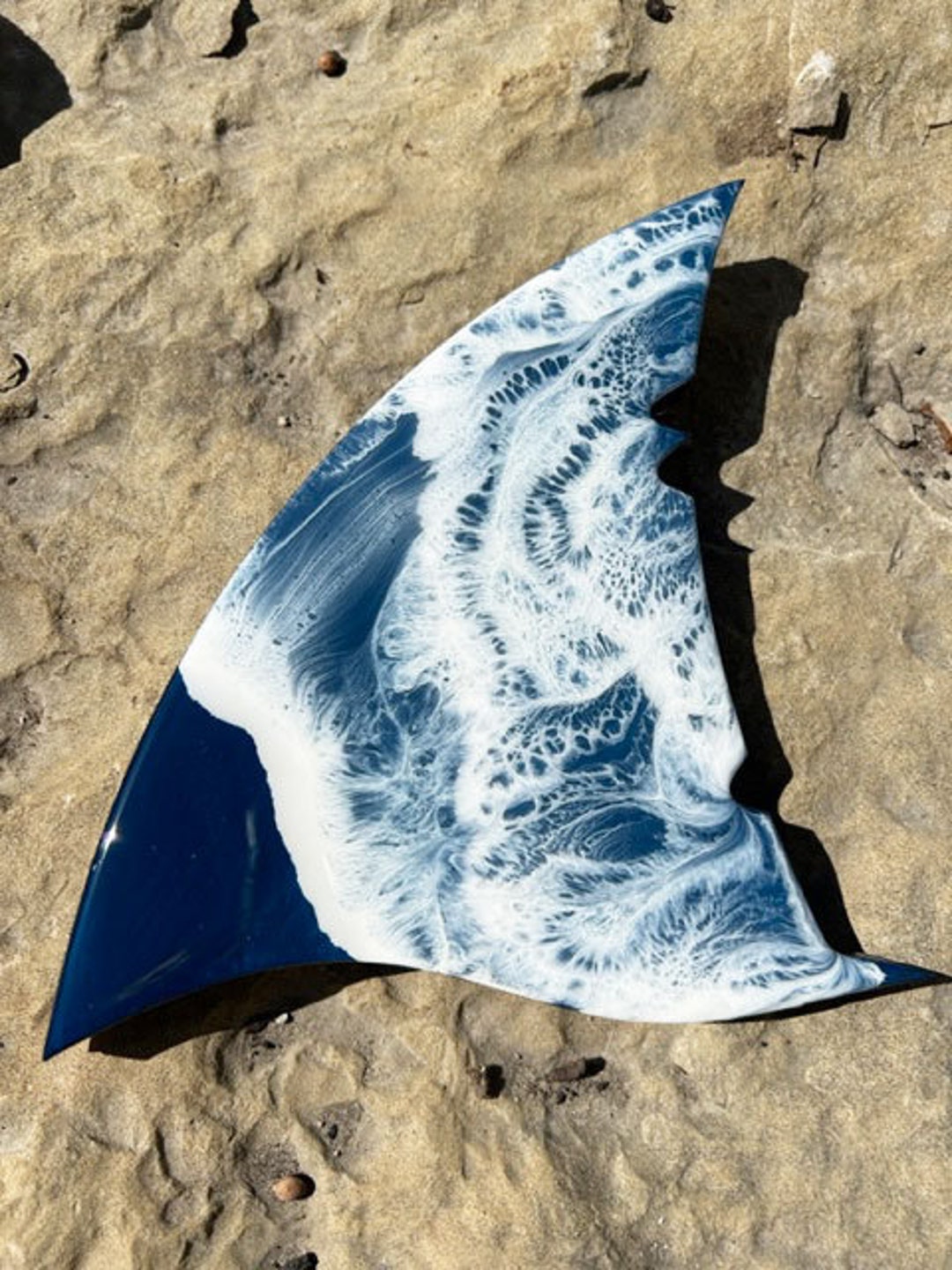Alvin Ocean Resin Shark Fin Art - Etsy