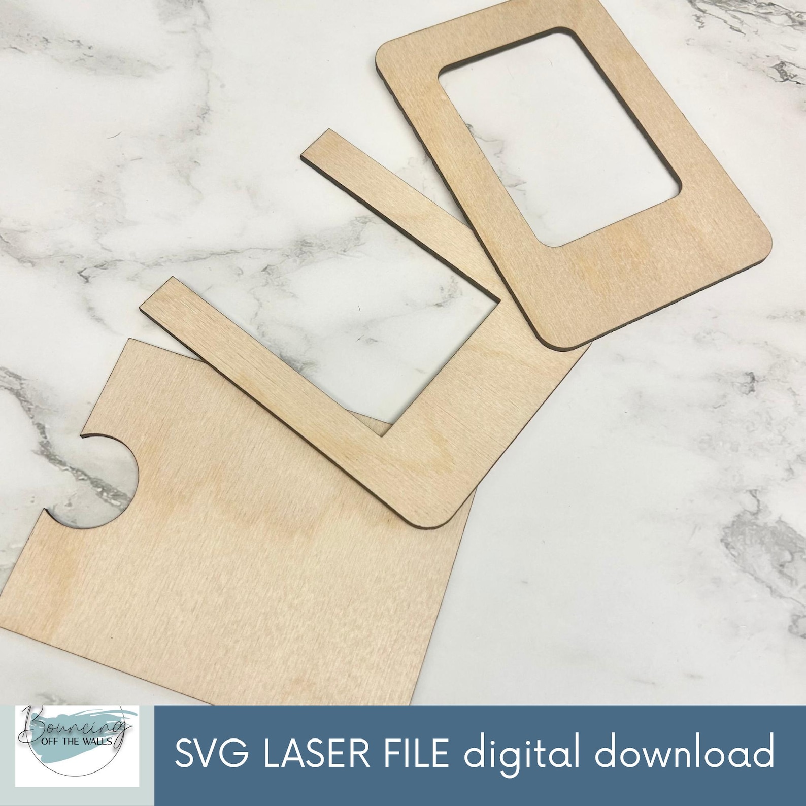 Wallet Photo Frame SVG Laser Cut File, Custom 2x3 Template (digital ...