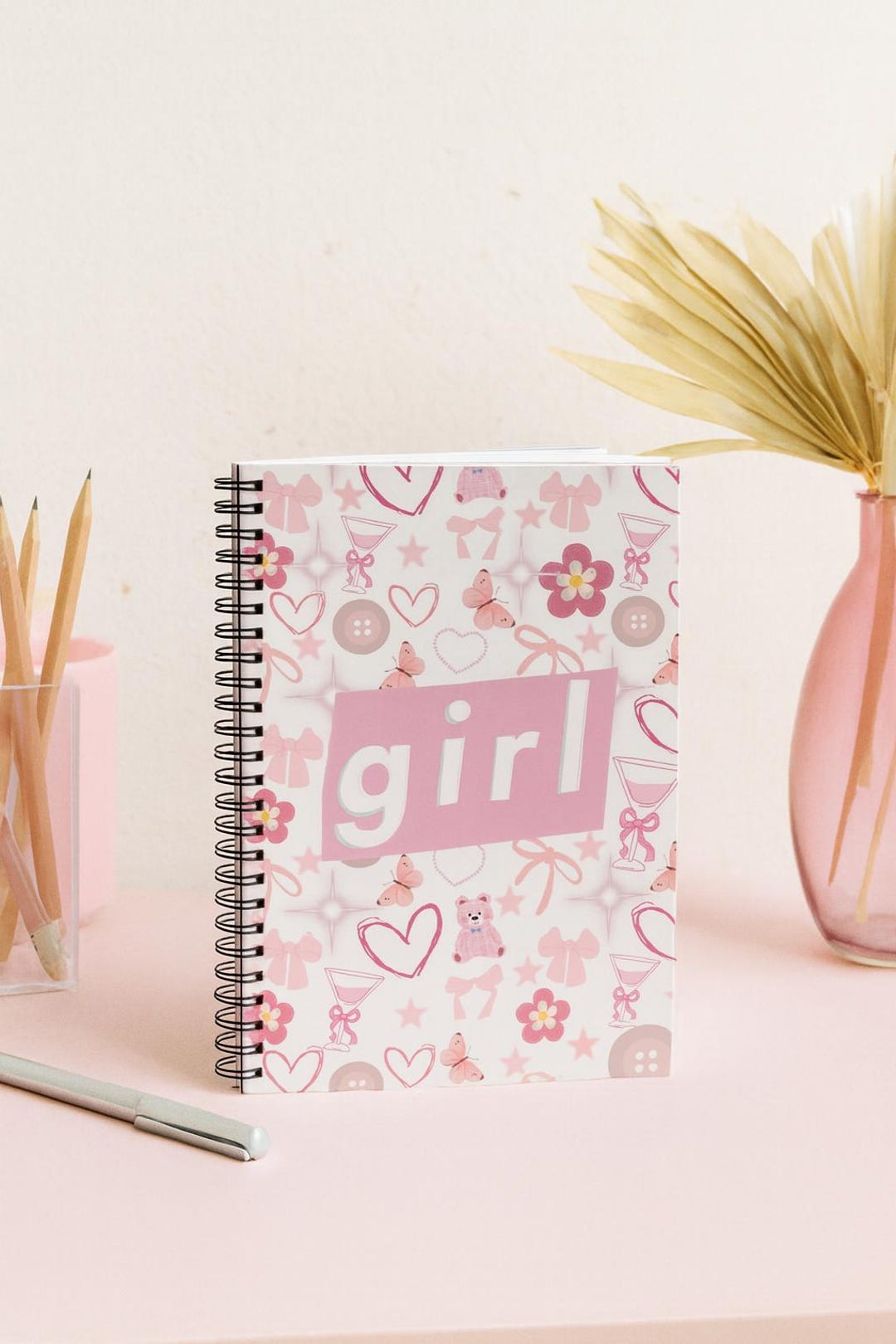 Spiral Notebook Coquette - Ruled Line, Journal, Diary, Cute Notepad ...