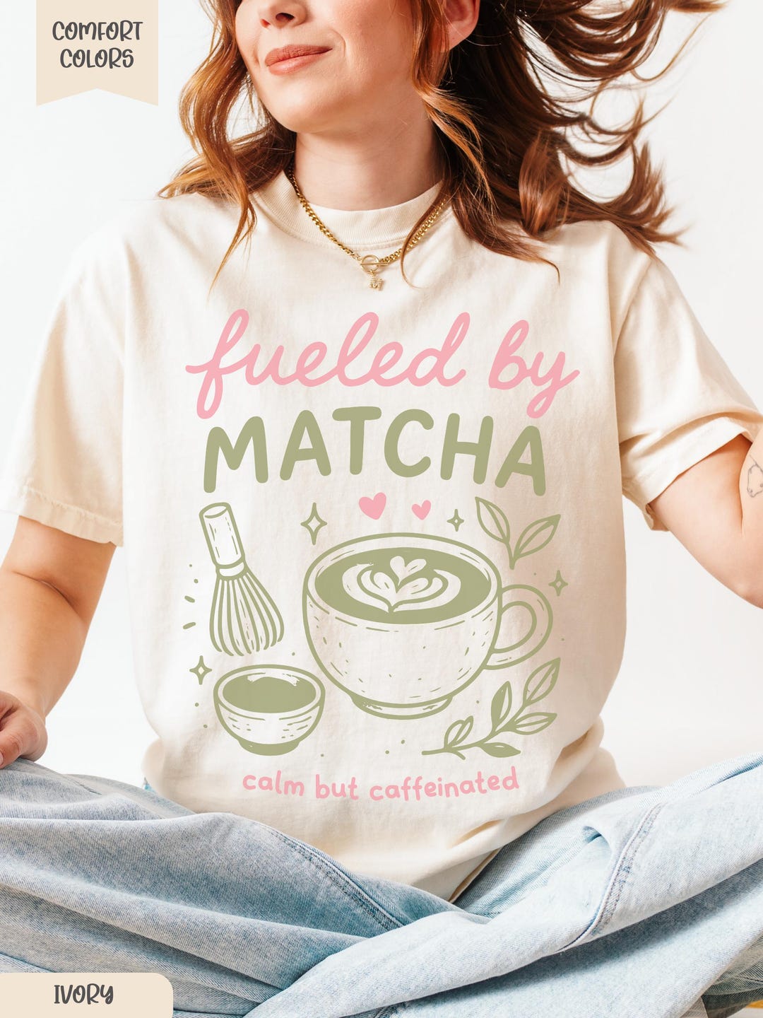 Matcha Latte Summer Tshirt, Matcha Lovers Club, Cozy Comfort Colors ...