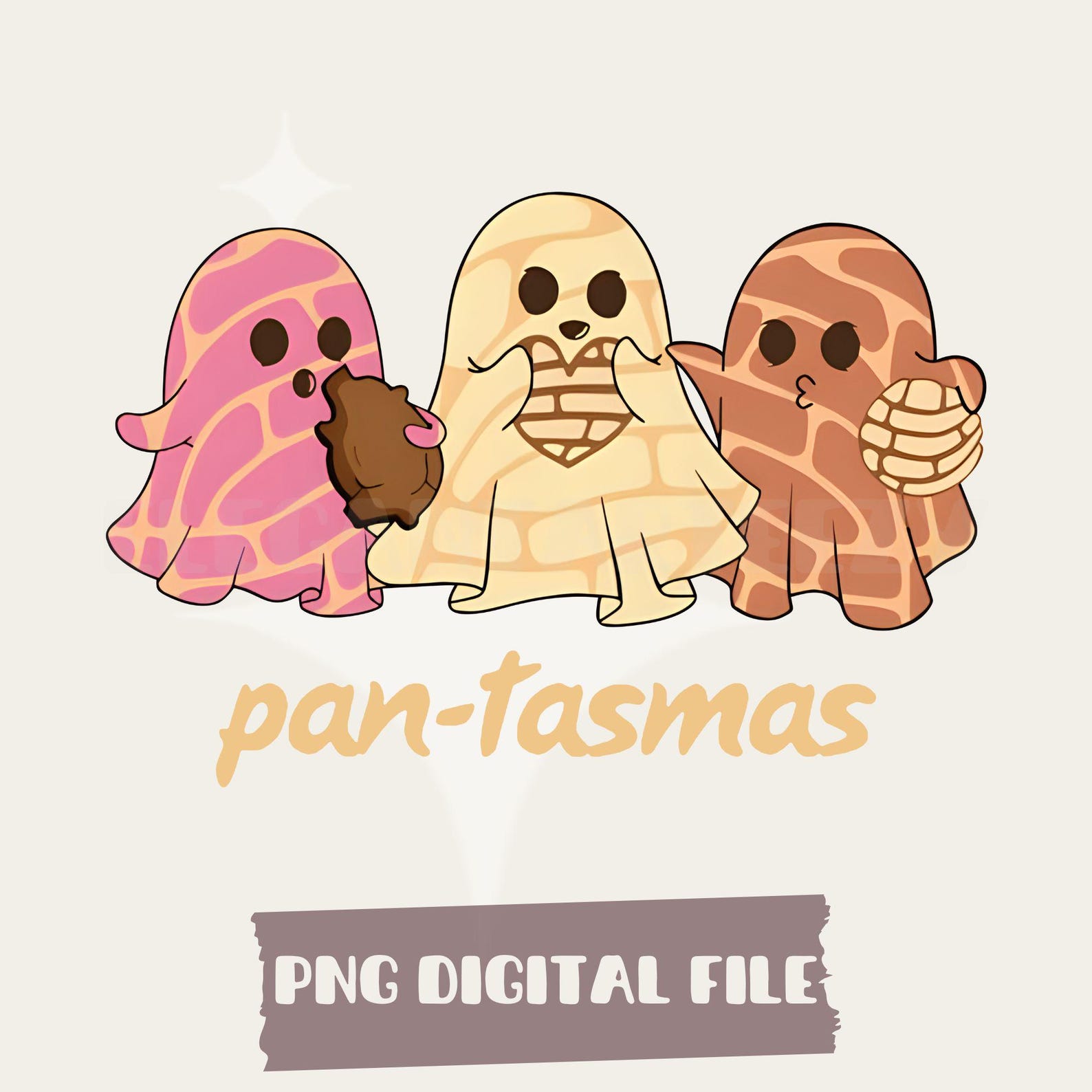 Pan Tasmas Mexican Spooky Halloween PNG, Pan Tasmas Png, Ghost Png ...